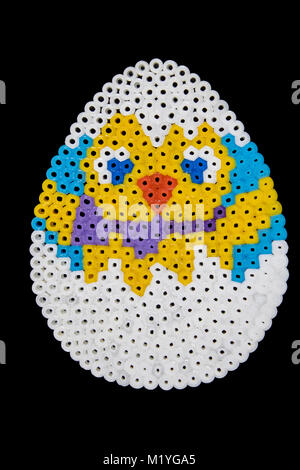 Colourful decorative egg shape inspired by Easter Stock Photo - Alamy