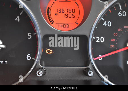 Nissan xtrail engine management light Stock Photo - Alamy