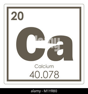 Calcium chemical element periodic table science symbol Stock Photo - Alamy
