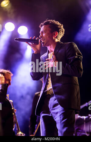 The Swedish rapper and reggae singer Timbuktu performs a live concert ...