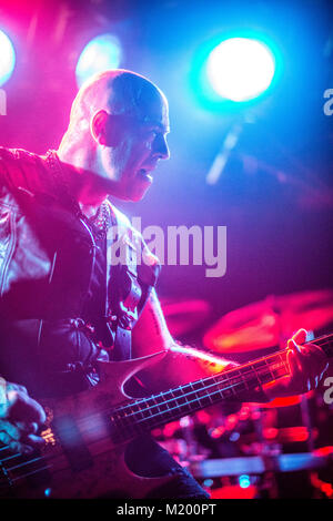 The British heavy metal band Venom performs a live concert at the ...