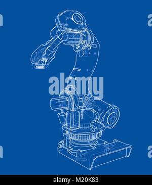 Industrial robot manipulator. Vector image Stock Vector Image & Art - Alamy
