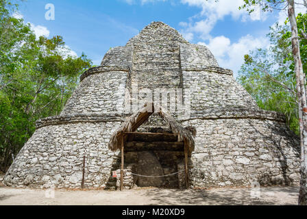 Pyramid of Coba, Mexico Stock Photo - Alamy