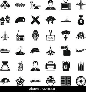 Detachment icons set, simple style Stock Vector Image & Art - Alamy