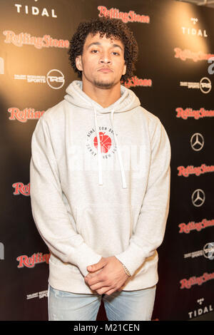 Minneapolis, USA, 3 Feb 2018. Evan Engram poses at the Rolling Stone ...