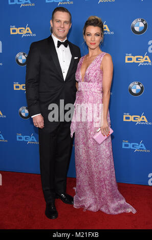Natalie Zea and Travis Schuldt arrives at the 24th annual Screen Actors ...
