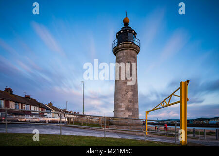 Sunset at Kingston Lighthouse in Shoreham-by-Sea, West Sussex, England ...