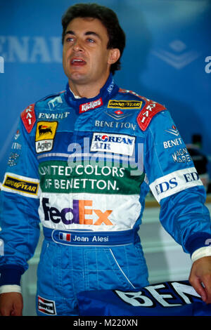 Jean Alesi, Benetton Renault,German GP 1996, Hockenheim Stock Photo - Alamy