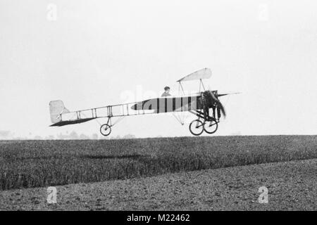 Aviation. The aviator Louis Bleriot in a portrait dated 1909. Credit ...
