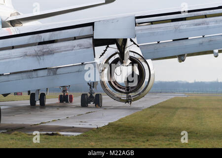 Two commercial passenger airplanes being dismantled Stock Photo - Alamy