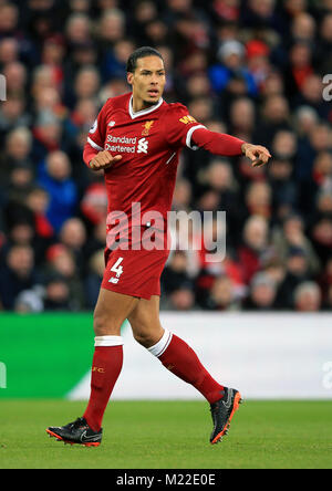Virgil van Dijk of Liverpool in the pregame warmup session during the ...