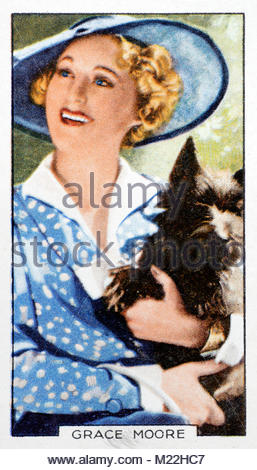 Grace Moore was an American soprano and actress, known for her ...