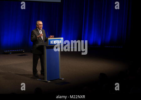 John Olson, co-founder of 3D Photoworks, gives remarks during the ...