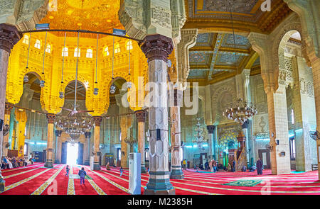 Interior of Al Abbas Mosque in Karbala, Iraq. A place of worship for ...