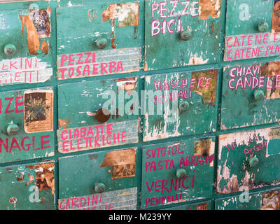 Old chest drawer on flea market in Arezzo Italy Stock Photo - Alamy