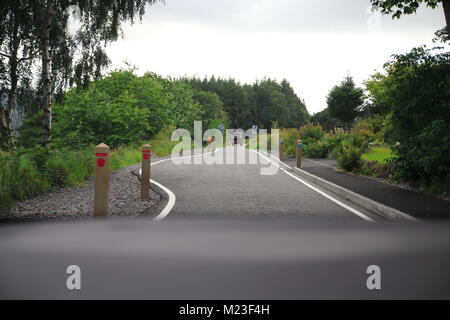 Single Track Road im Hochland, den Highlands von Schottland Stock Photo ...