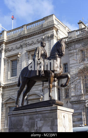 Bronze equestrian statue of Field Marshal Earl Haig outside National ...