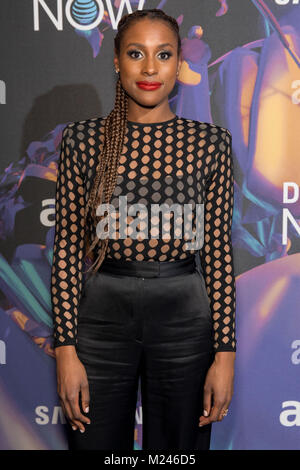 Issa Rae poses for a Red Carpet portrait at the 75th Emmy Awards on ...