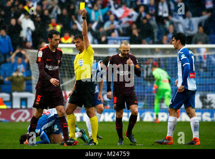 Sergio Busquets of FC Barcelona and Jesus Navas of Sevilla FC during ...
