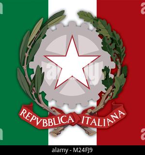 Coat of arms of the Republic of Italy Stock Photo: 41771322 - Alamy