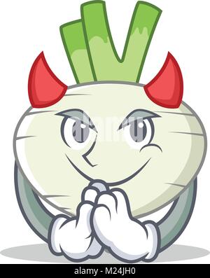 angry face of turnip cartoon character style Stock Vector Image & Art ...