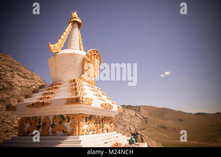 Color image of a Buddhist stupa at a monastery in Mongolia Stock Photo ...
