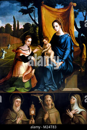 Mystic Marriage of Saint Catherine 16th Century by Francesco Pergoli ...