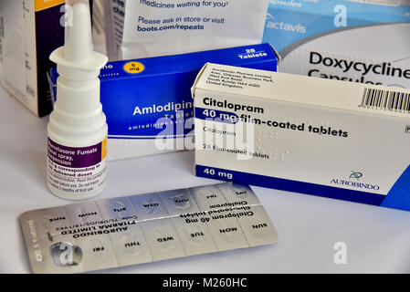Prescription tablets, Amlodipine is taken for high blood pressure ...