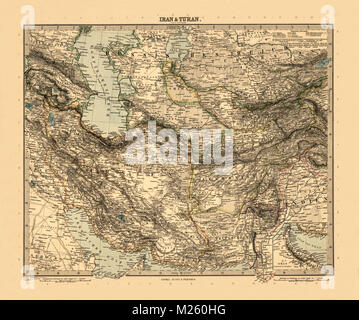 Historical map of the Middle East circa 1600 Stock Photo - Alamy