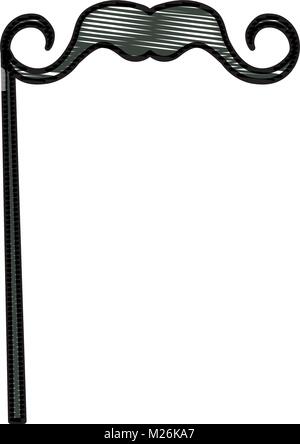 Booth prop party and fashion elements black and white vector ...