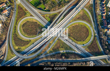 Herne interchange, A43 Autobahn and A43 Autobahn, Autobahn loop ...