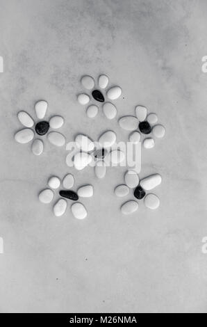 stony flowers made from small pebbles Stock Photo - Alamy