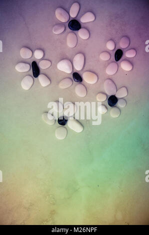 stony flowers made from small pebbles Stock Photo - Alamy