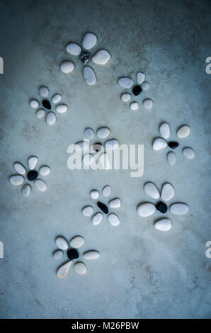 bunch of flowers made out of rocky pebbles Stock Photo - Alamy