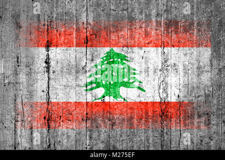 Damaged Lebanon flag, white background, 3d rendering Stock Photo - Alamy