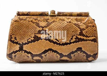 Vintage handbag made of genuine snakeskin Stock Photo - Alamy