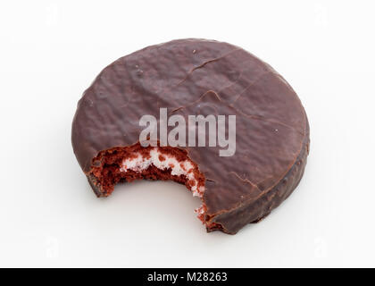 A Jos Louis (Jos. Louis) cake, a confection consisting of two red ...