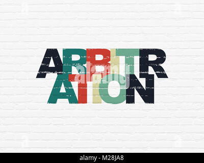 Law concept: Arbitration on wall background Stock Photo - Alamy