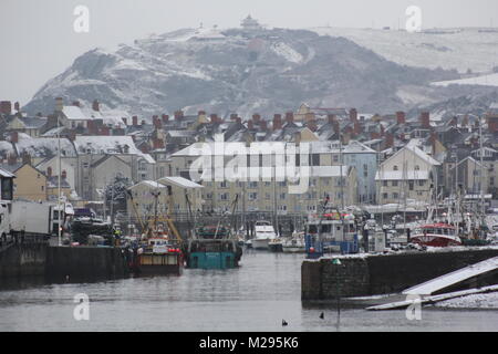 Aberystwyth, Wales. 6th Feb, 2018. UK Weather. Heavy snow & icy ...