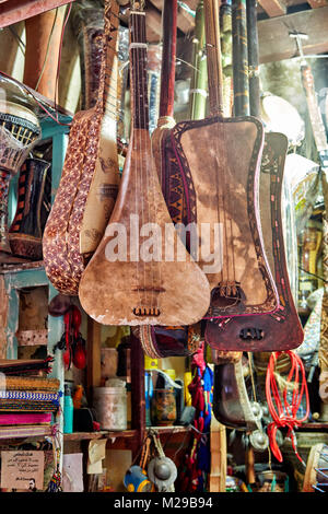 Musical instruments on Souq of Meknes, Morocco, Africa Stock Photo - Alamy