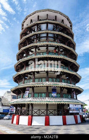 Teluk Intan, Malaysia - Jun 2: The leaning wooden tower of Teluk Intan ...