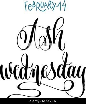 Wednesday calligraphy hand lettering isolated on white. Handwritten ...