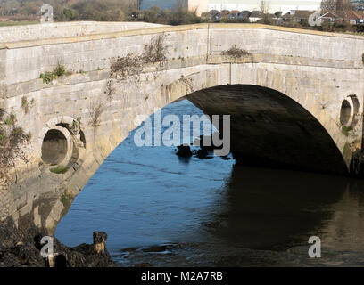 Old Redbridge West Bridge, Totton, Southampton, Hampshire, England, UK ...
