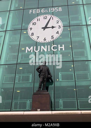memorial clock munich air disaster old trafford mufc manchester united ...