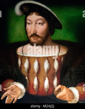 Portrait of King Francis I of France (1494-1547) from the Angoulême ...