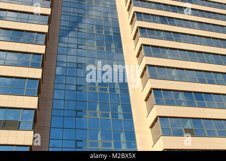 Square frame Modern commercial building exterior with tall glass ...