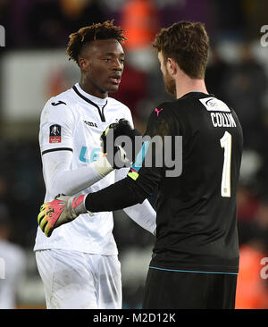 Notts County goalkeeper Adam Collin during the Emirates FA Cup, fourth ...