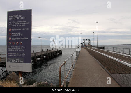 Kingscote, Jetty on Kangaroo Island, Australia Stock Photo - Alamy
