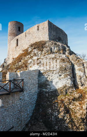 Ruins of medieval castle Smolen, near Pilica. located on the Trail of ...