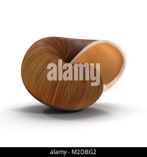 single empty snail shell isolated on white. 3D illustration Stock Photo ...